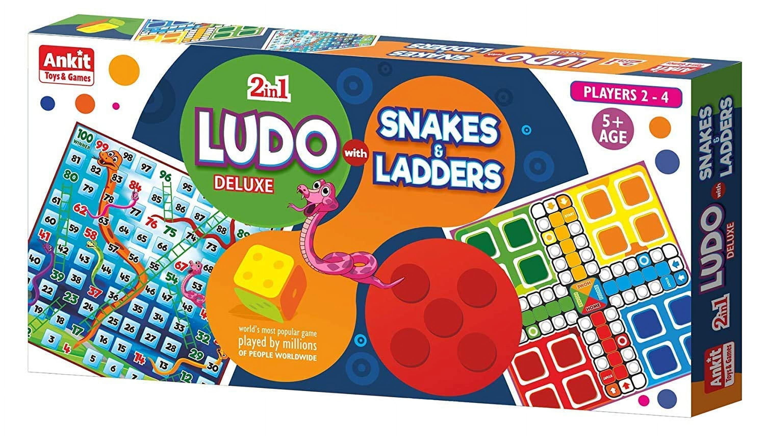Ludo Snakes 'N' Ladders Board Game 2 Dices | Board Game Ludo, Learn And ...