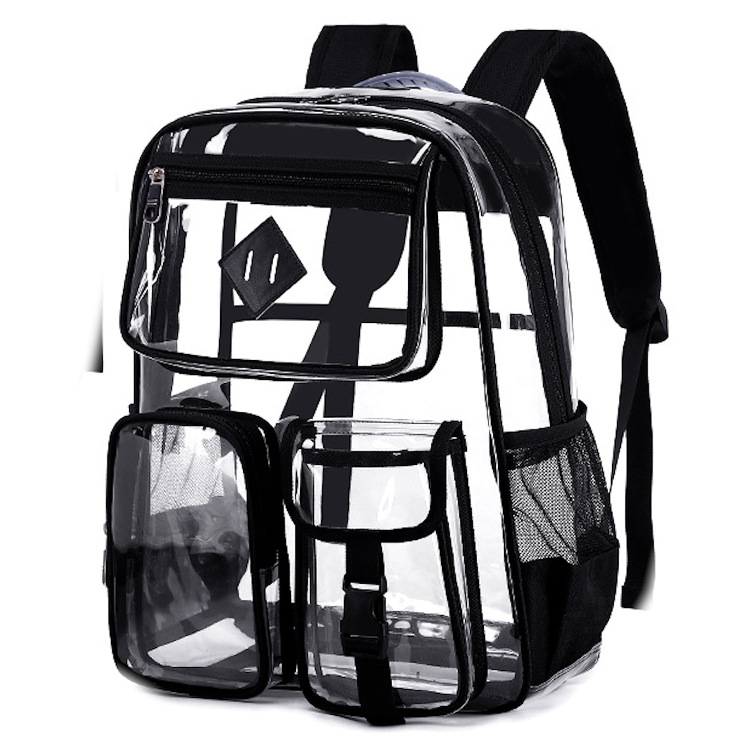 Ludolm Clear Backpack Heavy Duty - Large Clear Backpacks for School ...