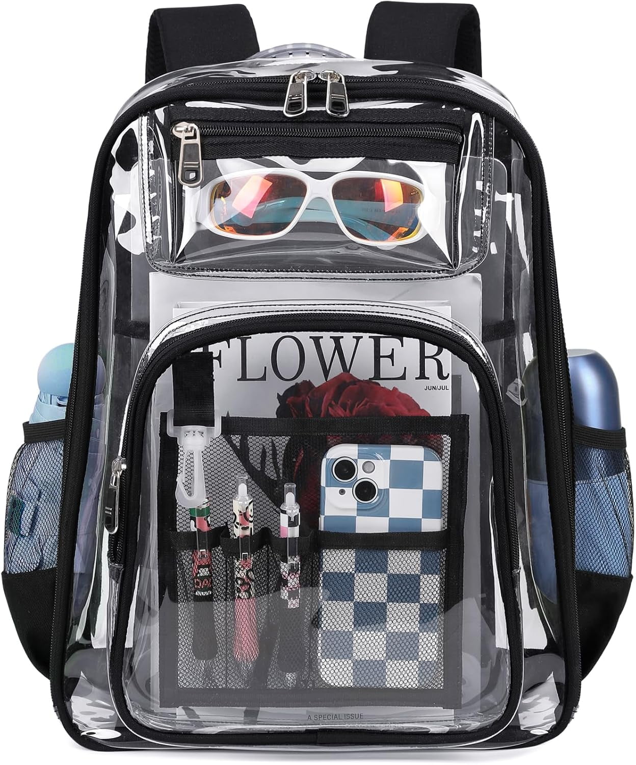 Ludolm Clear Backpack Heavy Duty TPU，See Through Backpack Stadium ...