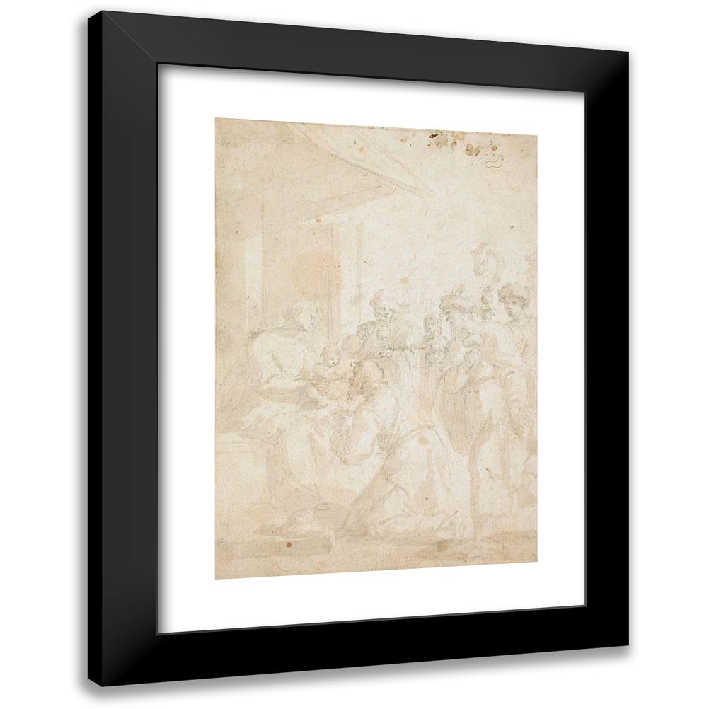 Ludovico Carracci 14x18 Black Modern Framed Museum Art Print Titled ...
