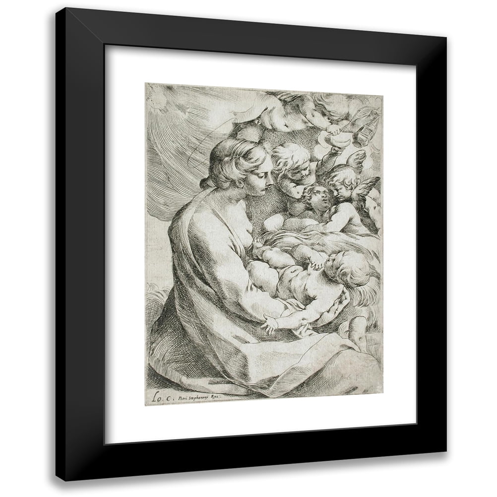 Ludovico Carracci 14x18 Black Modern Framed Museum Art Print Titled ...
