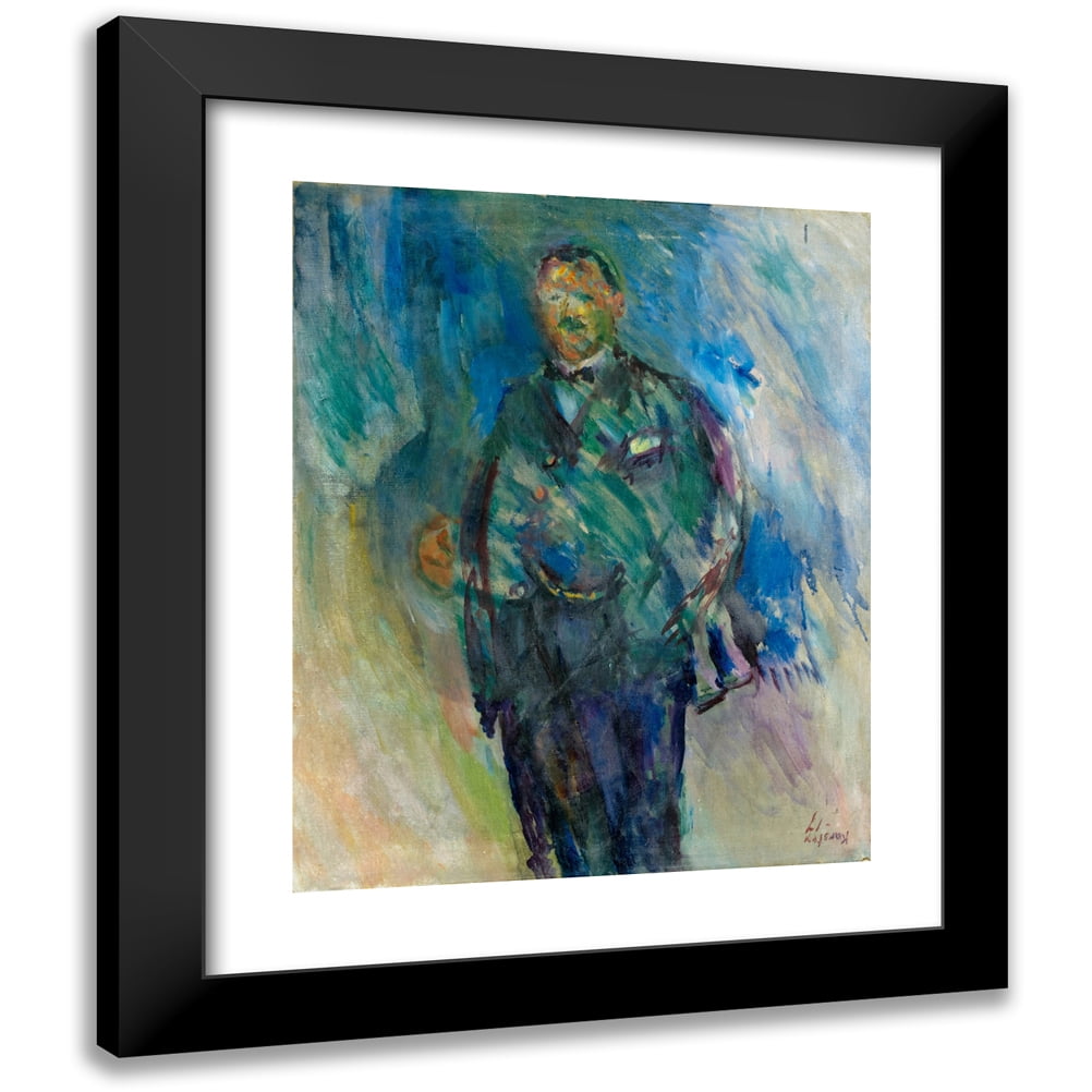 Ludvig Karsten 12x14 Black Modern Framed Museum Art Print Titled - Man ...