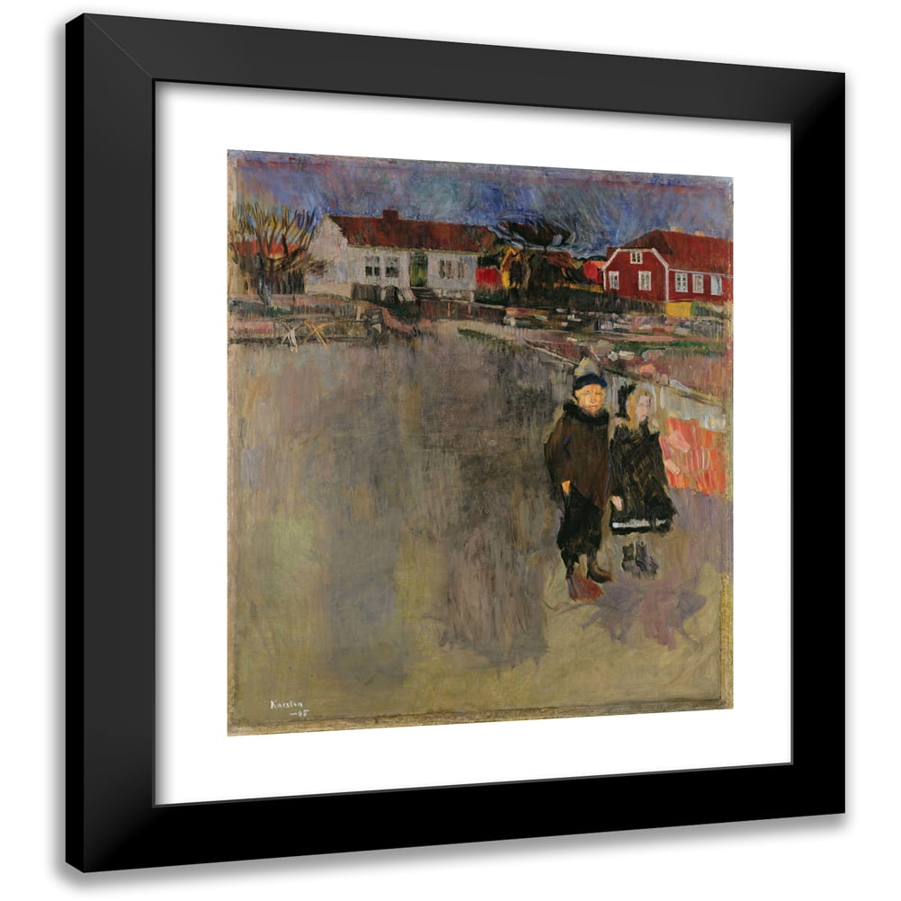 Ludvig Karsten 12x14 Black Modern Framed Museum Art Print Titled ...