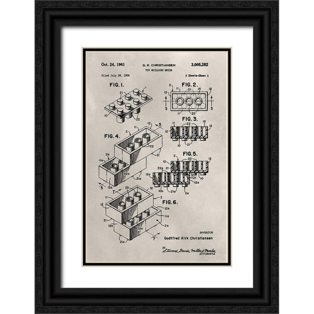 Ludwig, Alicia 11x14 Black Ornate Wood Framed with Double Matting ...