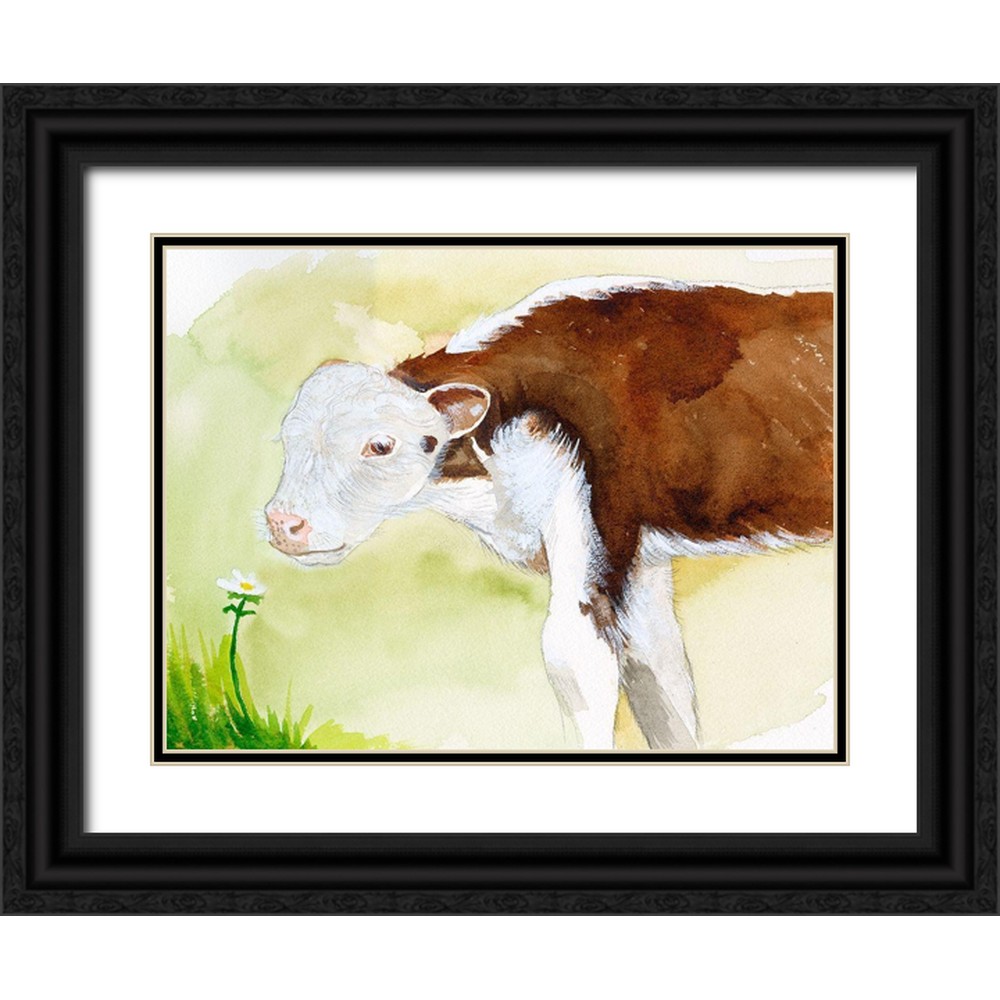 Ludwig, Alicia 14x12 Black Ornate Wood Framed with Double Matting ...
