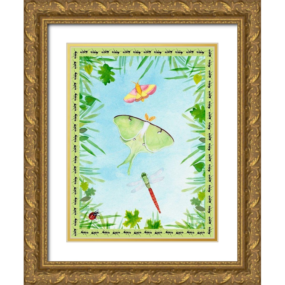 Ludwig, Alicia 19x24 Gold Ornate Wood Framed with Double Matting Museum ...