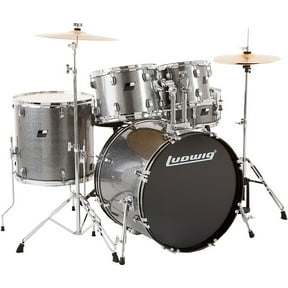 Ashthorpe Professional 5-Piece Full-Size Drum Set with Remo Heads ...