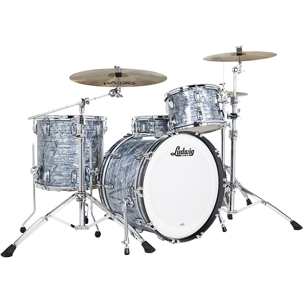Ludwig Classic Oak 3-Piece Fab Shell Pack With 22" Bass Drum Sky Blue ...