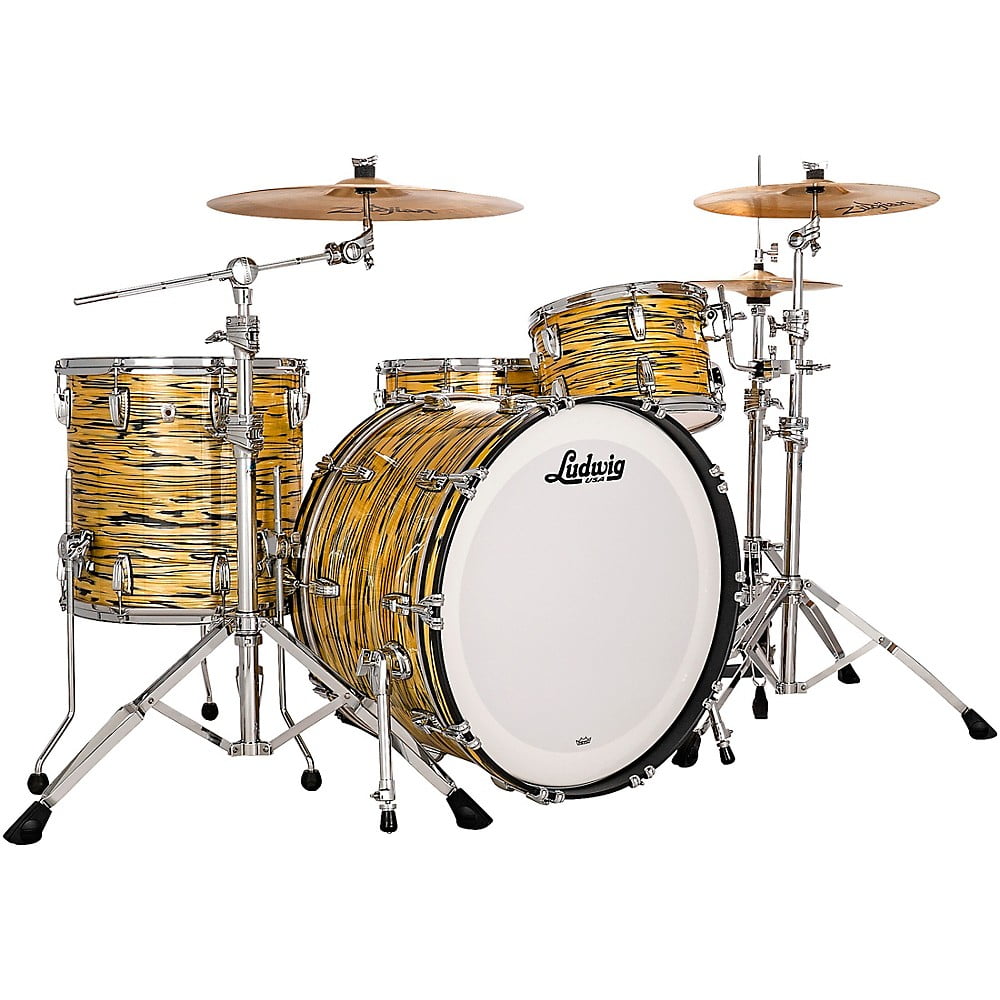 Ludwig Classic Oak 3-piece Pro Beat Shell Pack With 24" Bass Drum Lemon ...