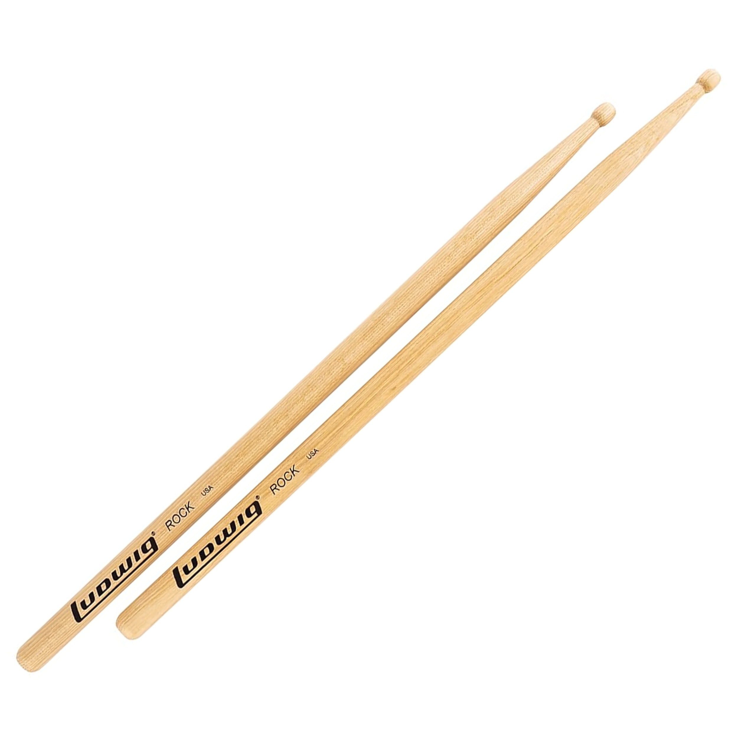Ludwig Drum Sticks Hickory Wood Tip Rock - Walmart.com