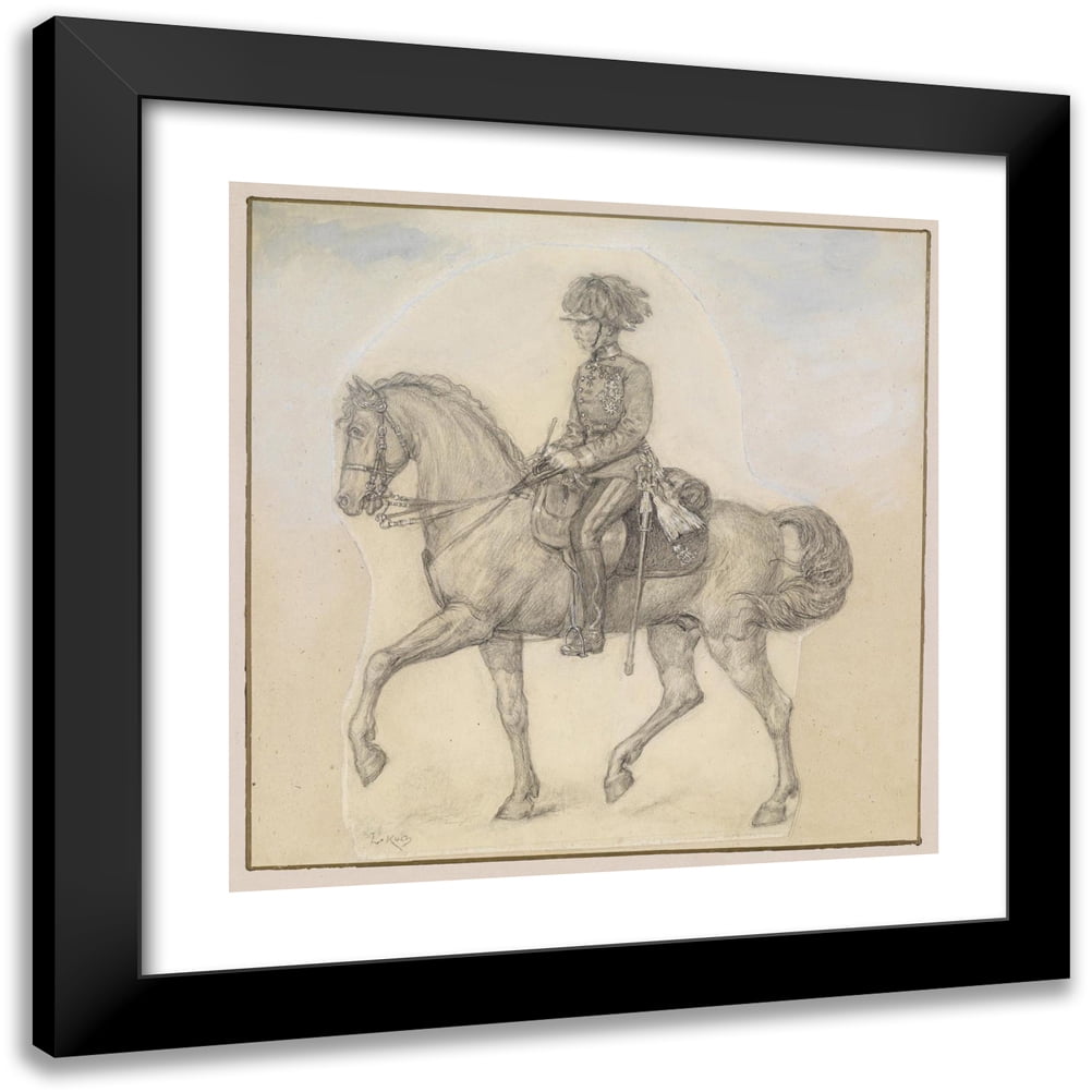 Ludwig Koch 12x12 Black Modern Framed Museum Art Print Titled - The Old ...