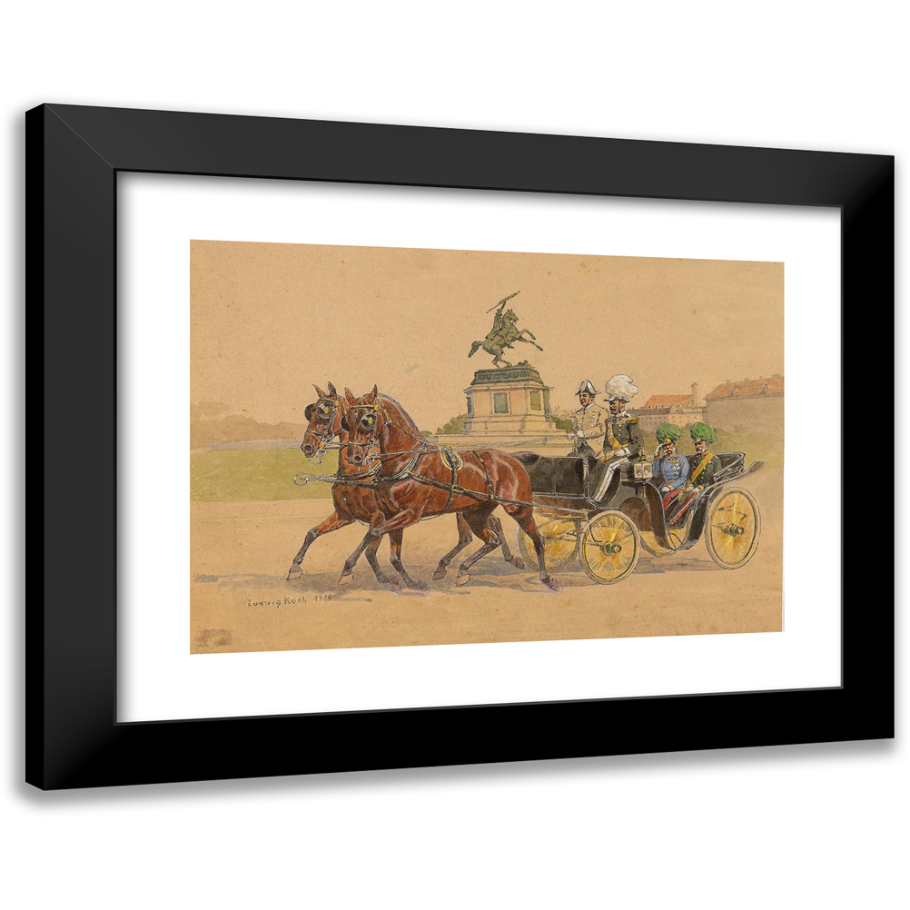 Ludwig Koch 18x14 Black Modern Framed Museum Art Print Titled - Franz ...