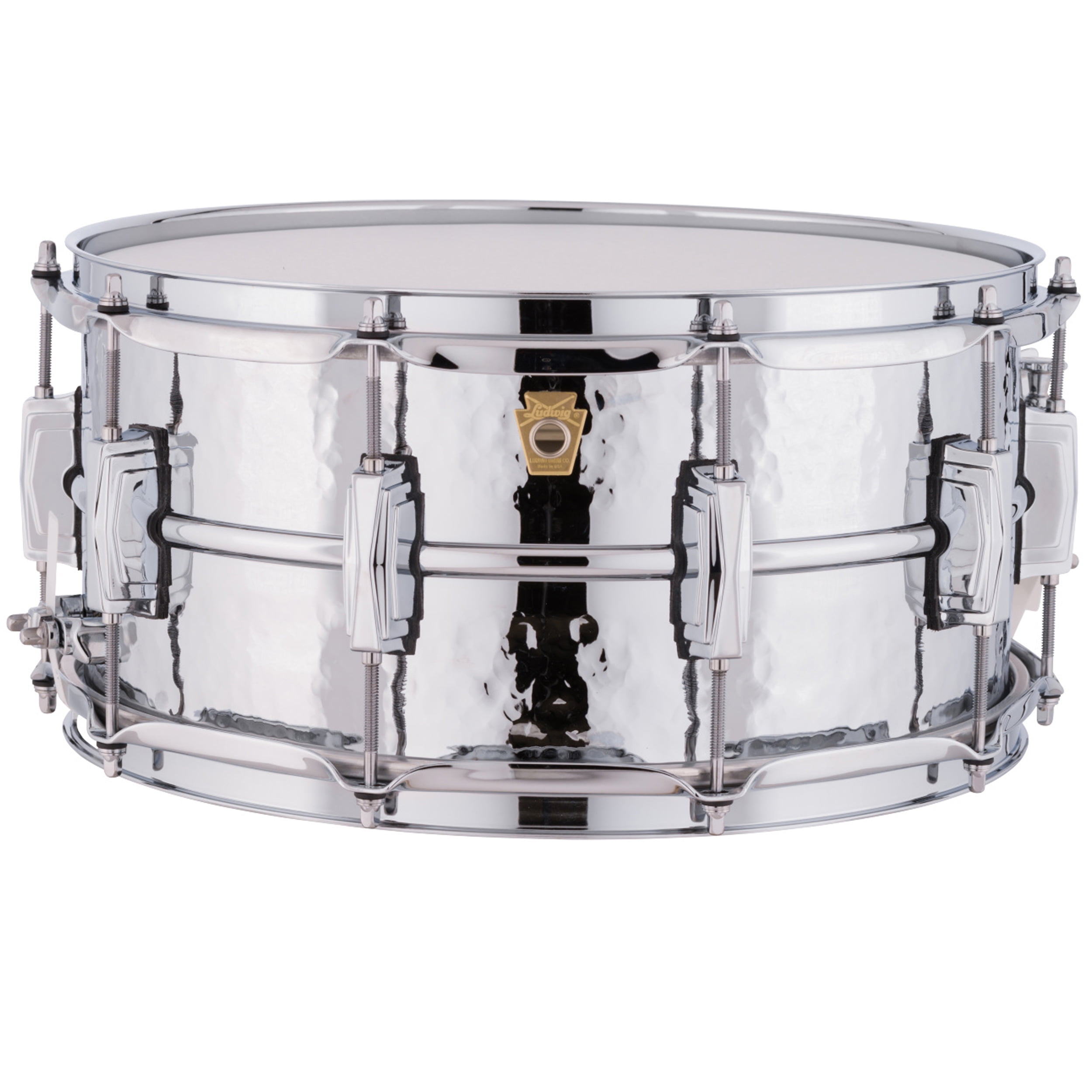 Ludwig LM402K Supraphonic 6.5x14 Hammered Shell, Imperial Lugs Snare ...