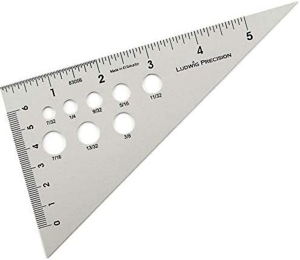 Ludwig Precision 6" 30-60-90-Degree Aluminum Drafting Triangle, 83006 ...