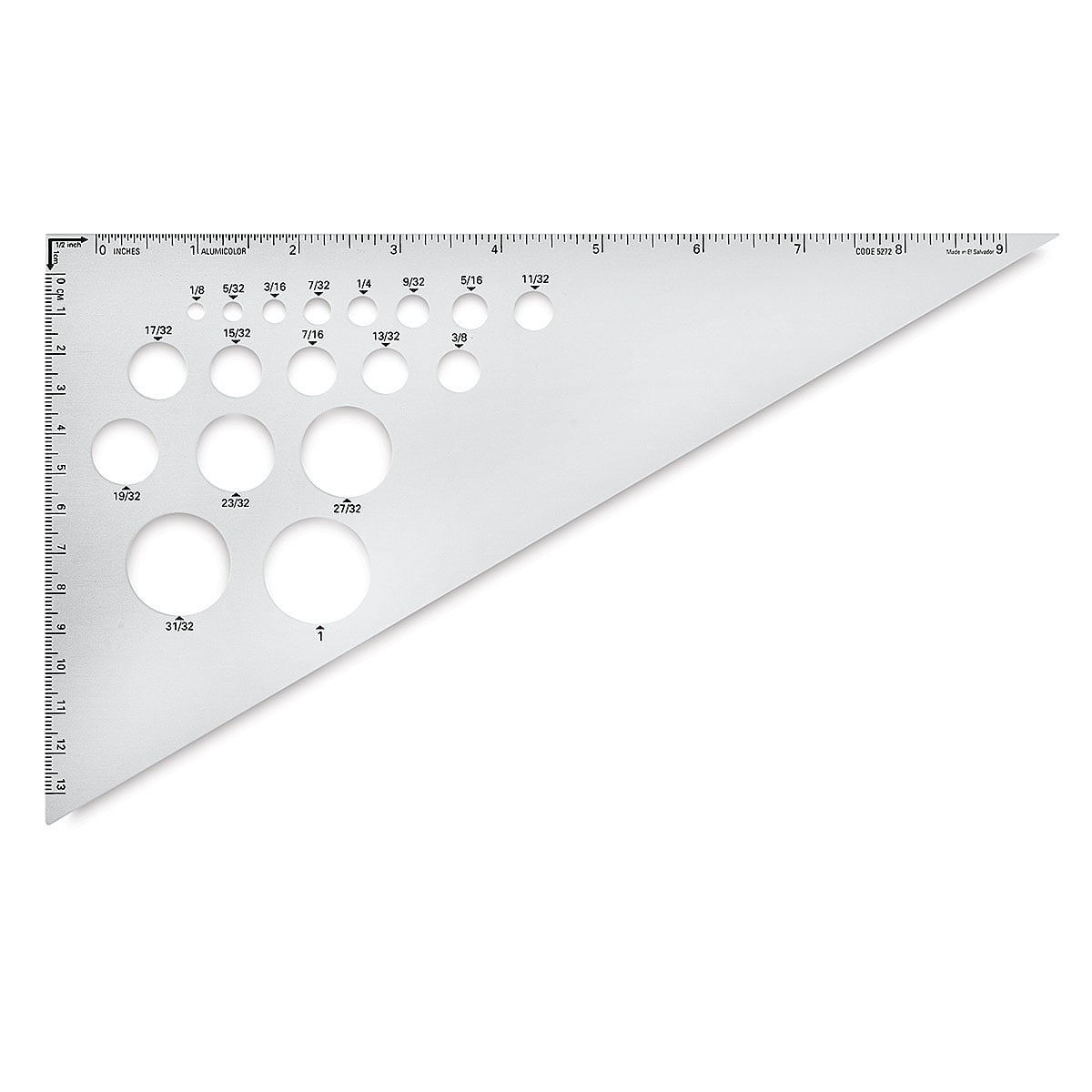 Ludwig Precision Aluminum Triangle - 10", 30-60-90 Degree - Walmart.com