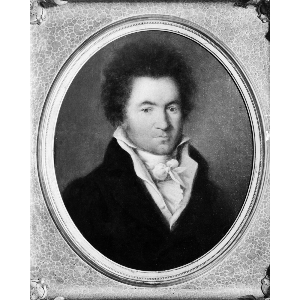 Ludwig Van Beethoven. German Composer. Copy Of A Painting By Joseph ...