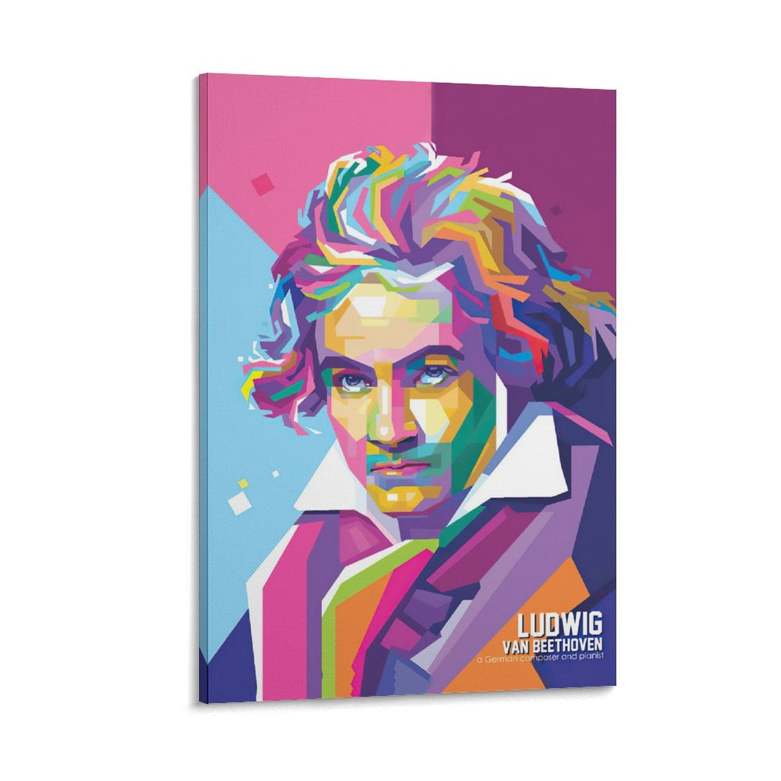 Ludwig Van Beethoven Pianist Poster Canvas Art Poster and Wall Art ...