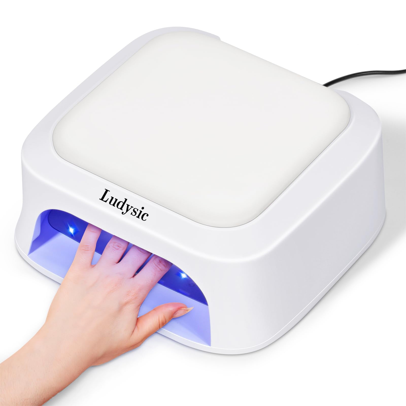 Ludysic UV LED Nail TMA2 Lamp with Hand Pillow,48W UV Light for Gel ...