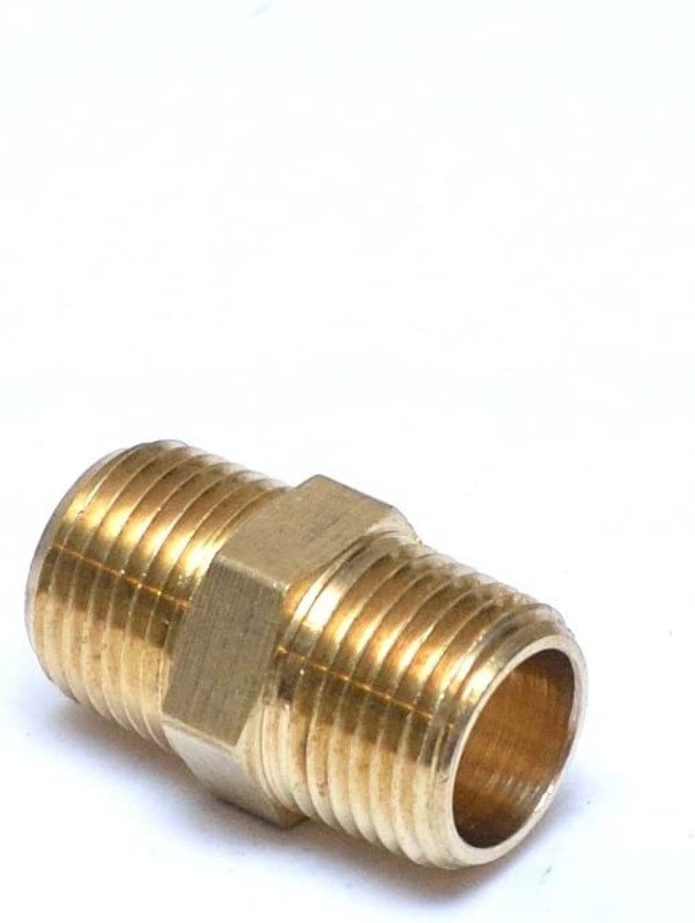 Brass Hex Pipe Nipple 1/2" NPT Male - 1/2" NPT Male - Walmart.com