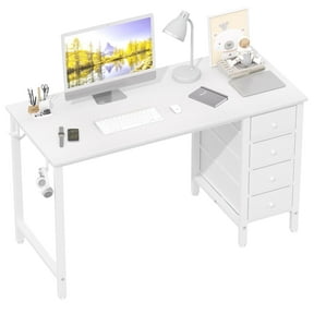 White Triangle Corner Desk, Office/Computer/Writing Desk for Student ...