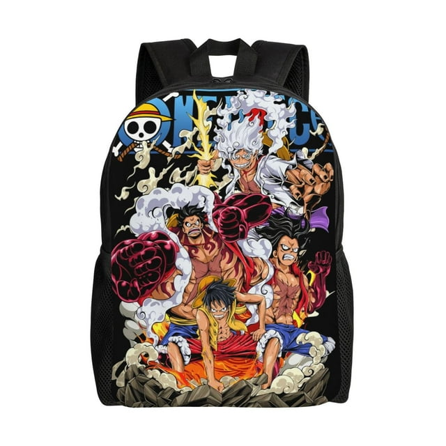 Luffy Anime Backpack Cartoon Travel Bags 3D Printed Casual Daypacks ...