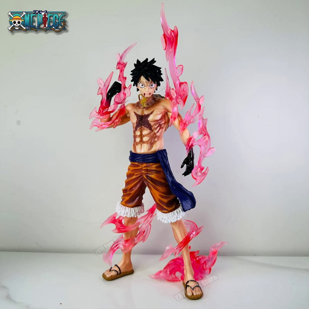 Luffy Anime Figures Monkey D. Luffy Flowing Cherry Action Figures PVC ...