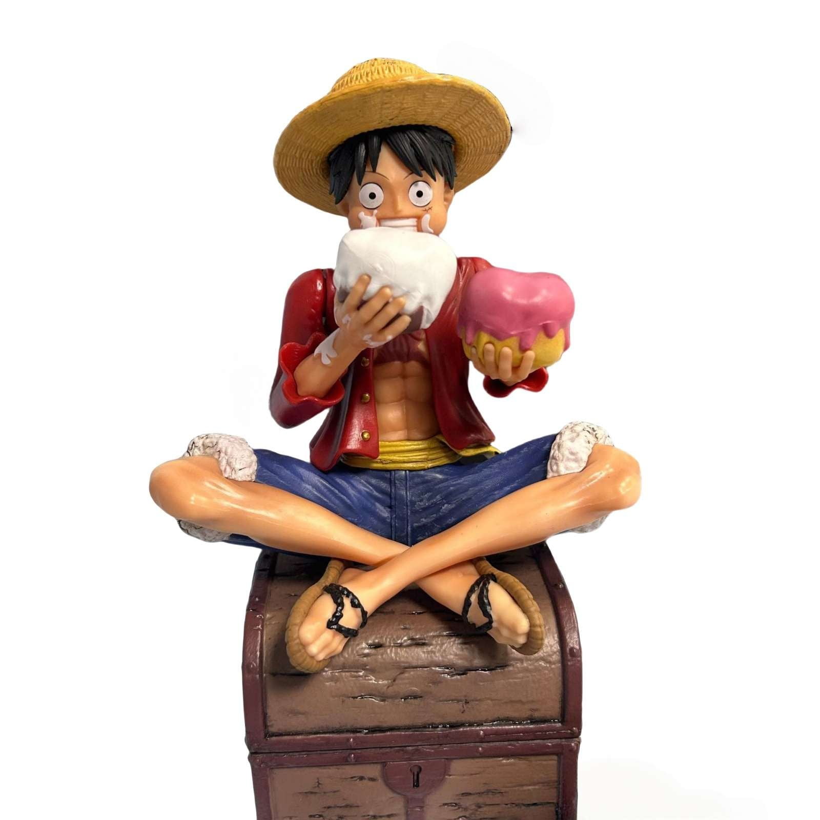 Luffy Double Head Interchangeable Flag Cake Luffy Anime Figurine ...