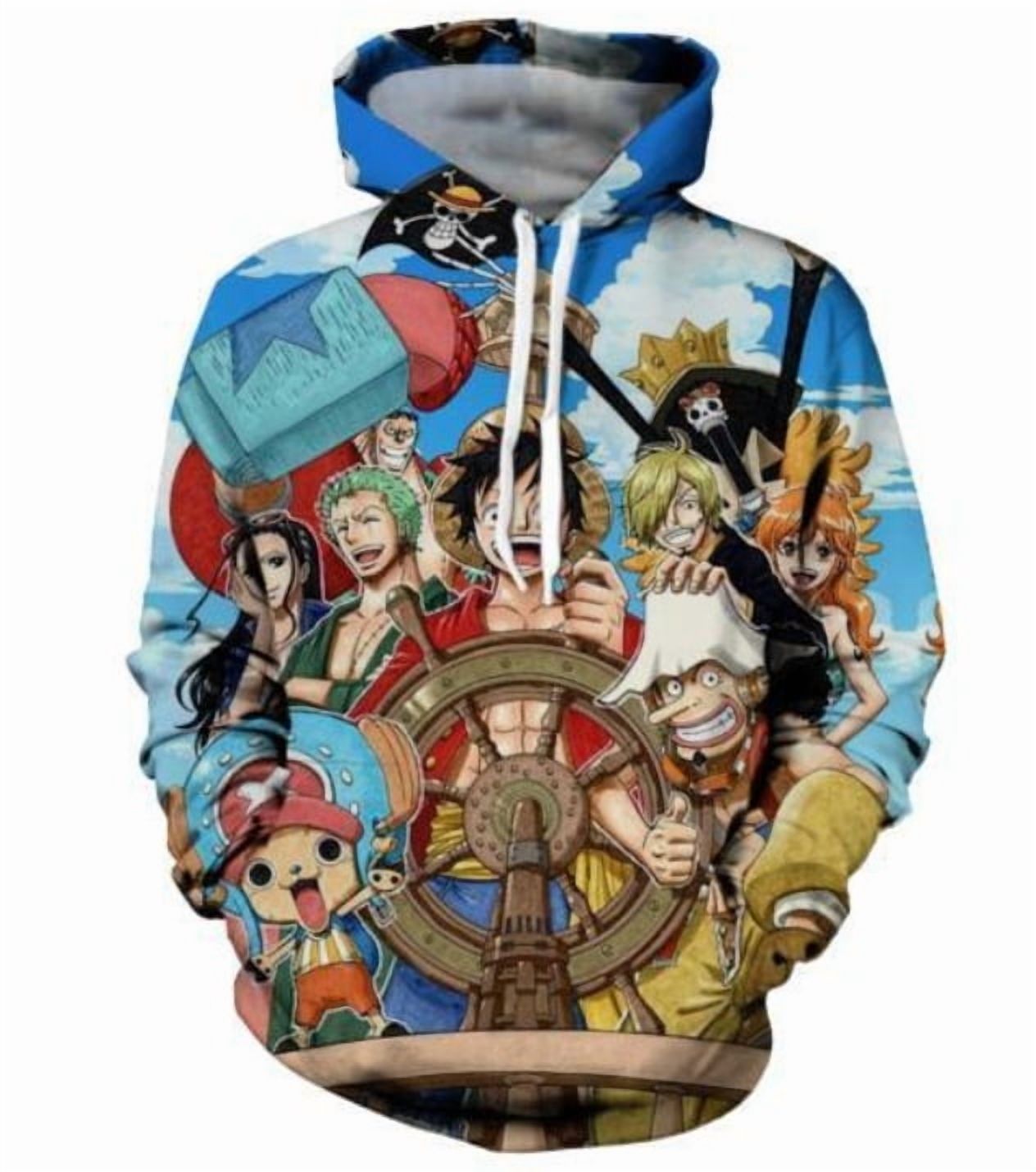 Luffy Fashion Themed Hoodie, Anime MHA Cosplay Costume, Loose Fit for ...