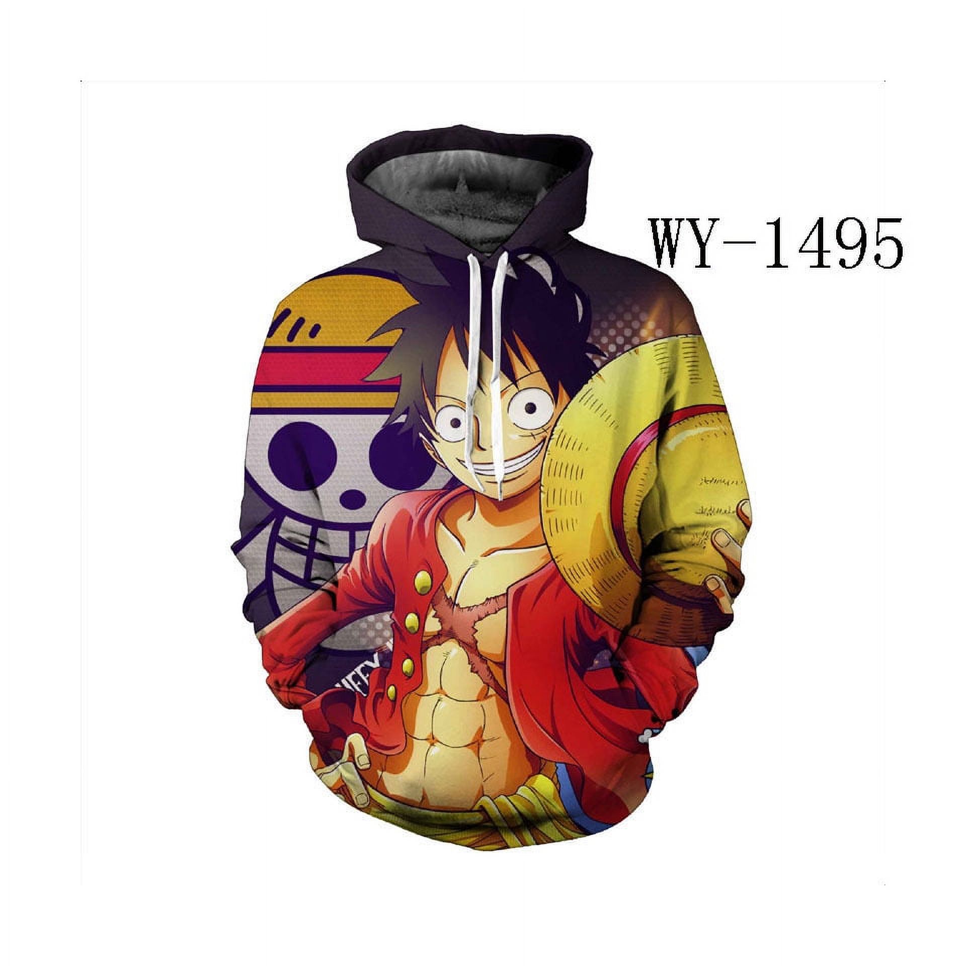 Luffy Fashion Themed Hoodie, Anime MHA Cosplay Costume, Loose Fit for ...