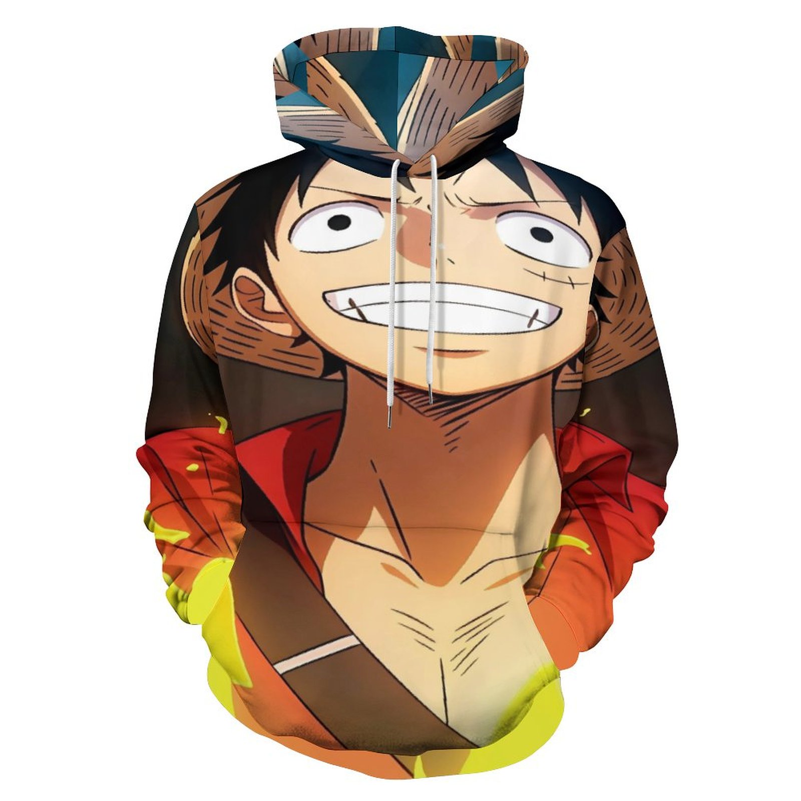 Luffy Fashion Themed Hoodie, Anime MHA Cosplay Costume, Loose Fit for ...