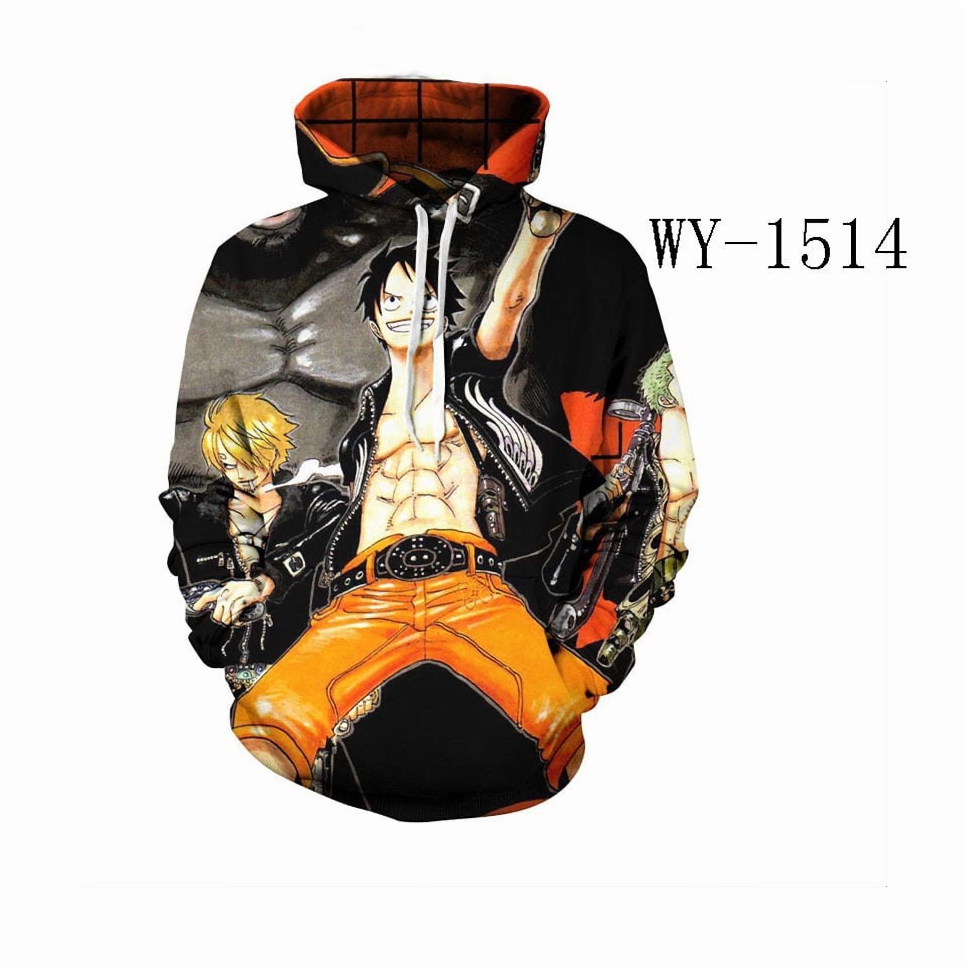 Luffy Fashion Themed Hoodie, Anime MHA Cosplay Costume, Loose Fit for ...