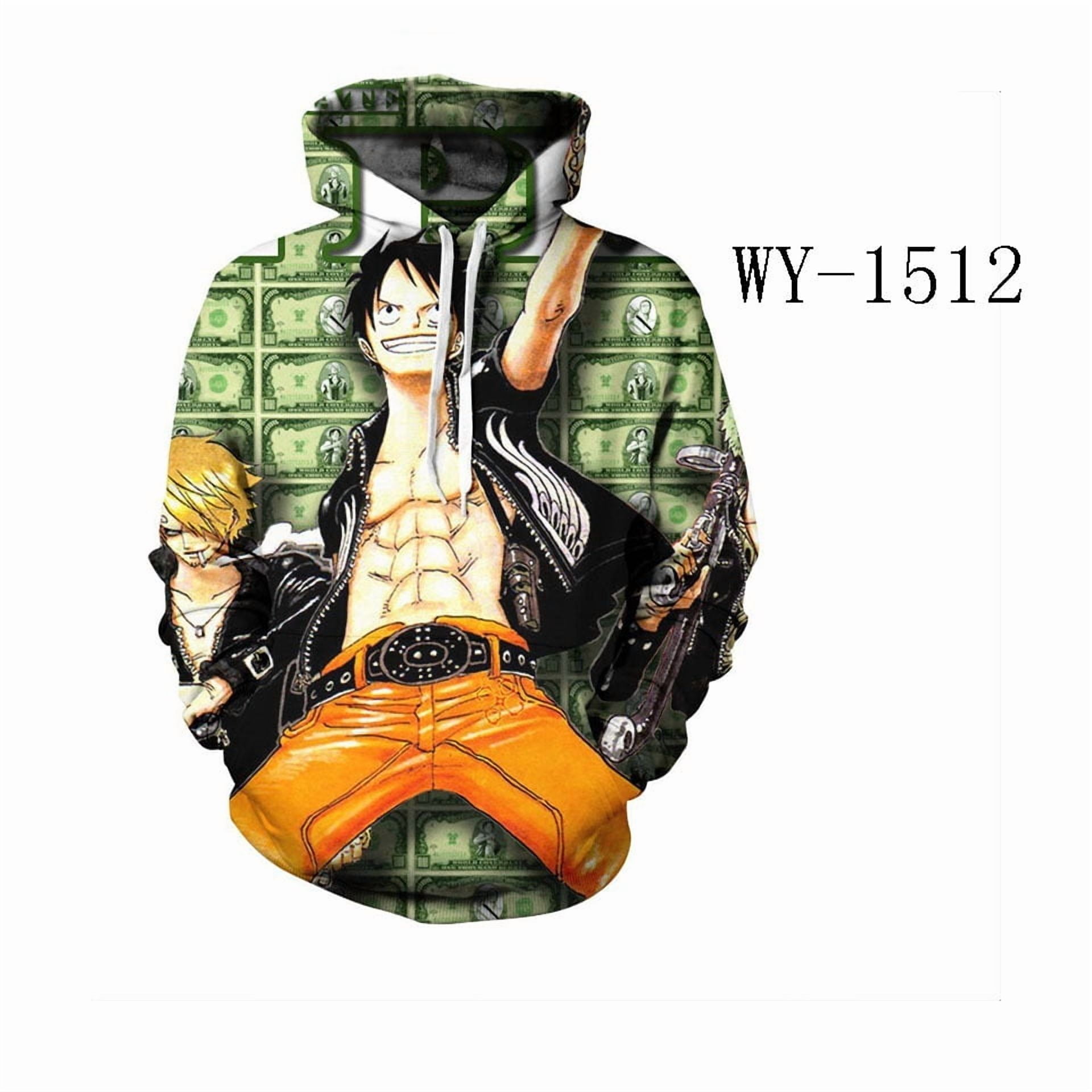 Luffy Fashion Themed Hoodie, Anime MHA Cosplay Costume, Loose Fit for ...
