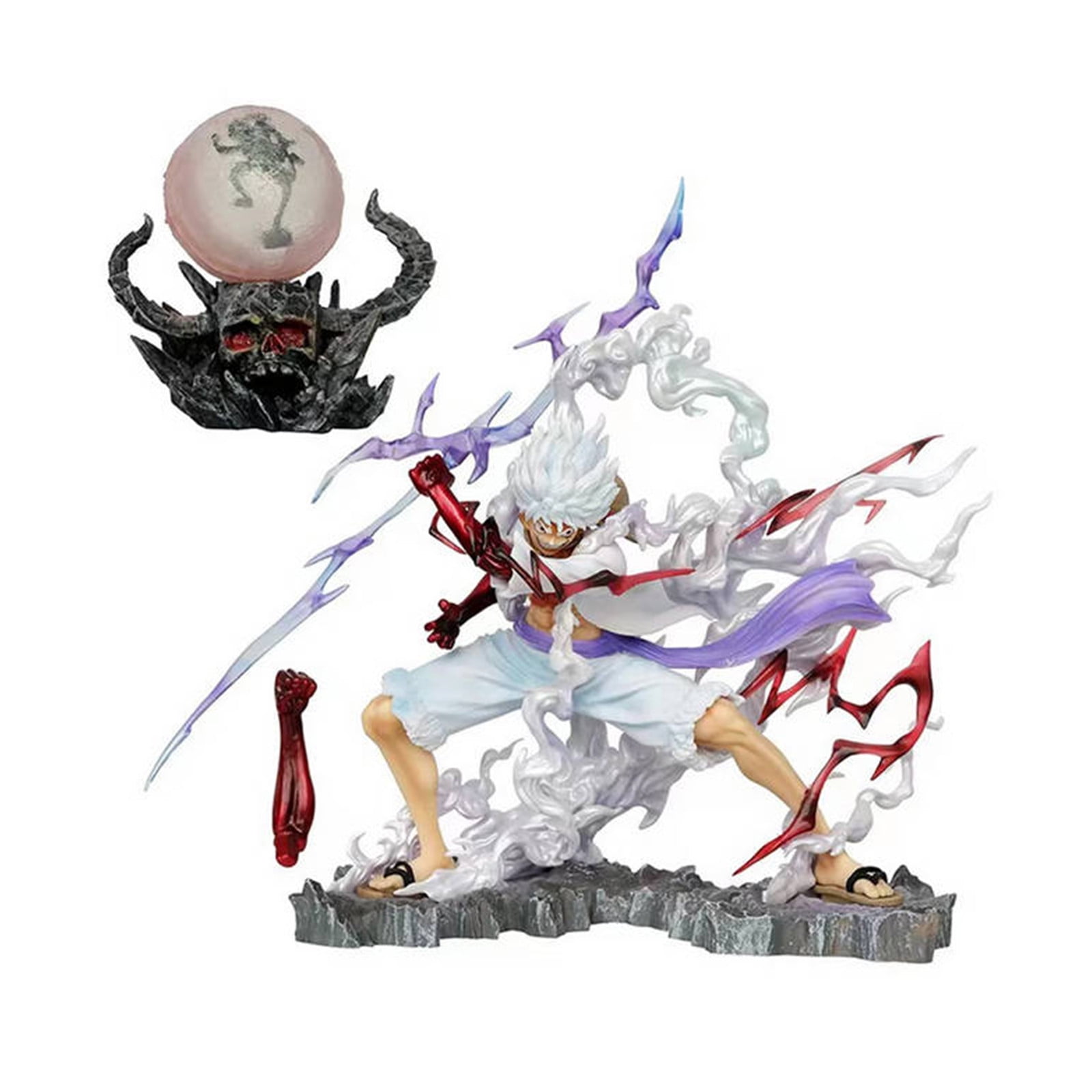 Luffy Figure, Gear 5 Luffy Action Figure, 11" Anime Statues Figurine ...