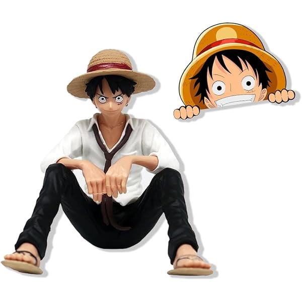 Luffy Figure and Sticker Pack Figure Anime Training Outfit Design ...