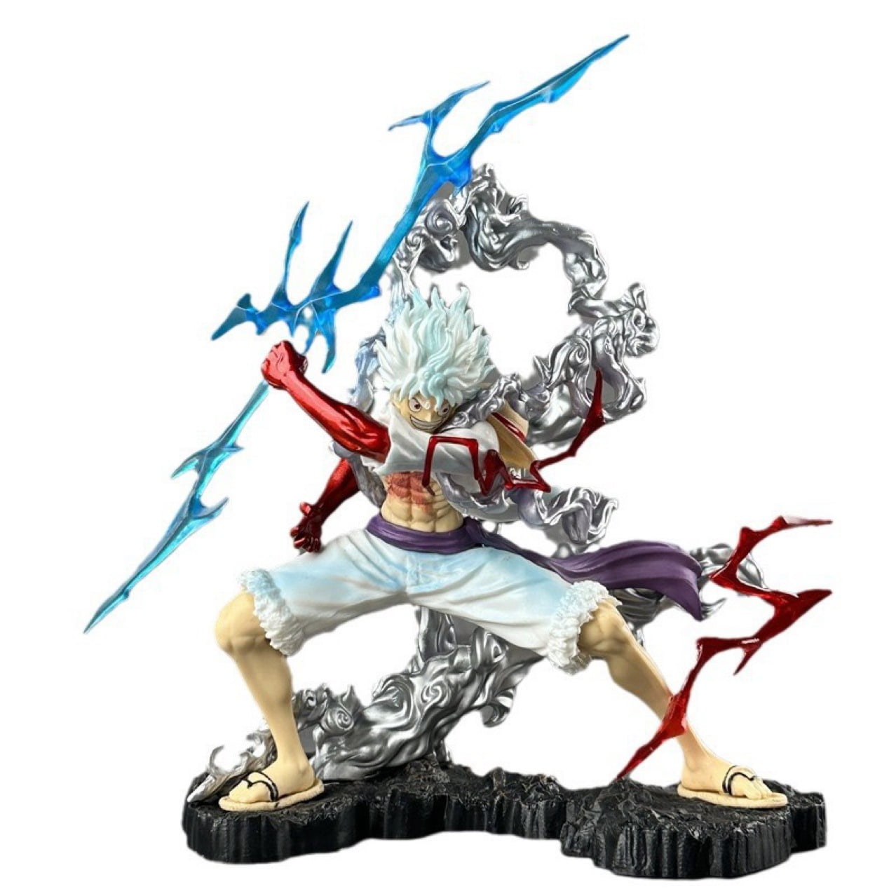 Luffy Gear 5 Action Figure, Fifth Gear Luffy Anime Statue Collectible ...