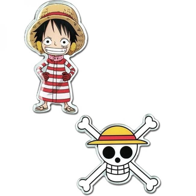 Luffy & Luffy Skull Pin Set - Walmart.com
