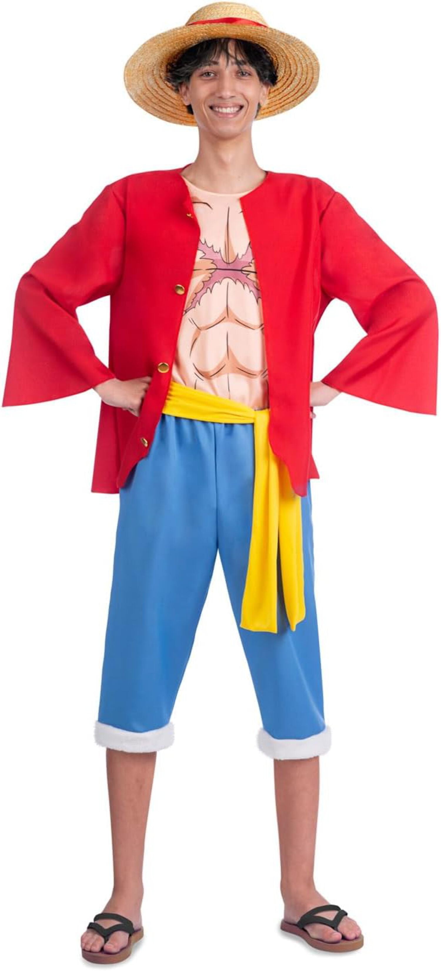 Kroeger Inc. One Piece Luffy Adult Costume | Small Male - Walmart.com