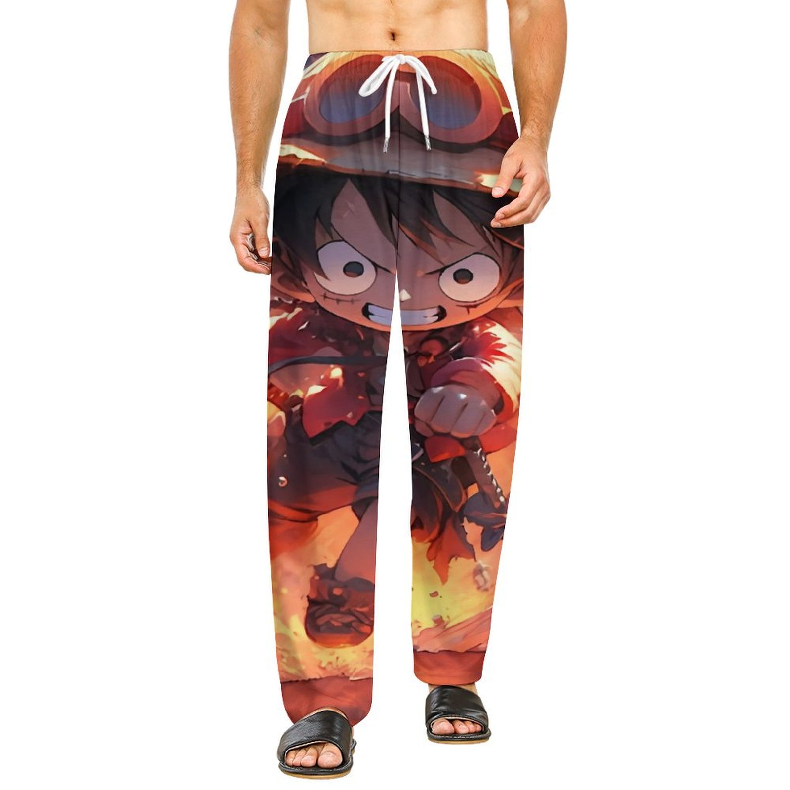 Luffy Pajama Pants for Men Women Funny All Over Print Adult Couple ...
