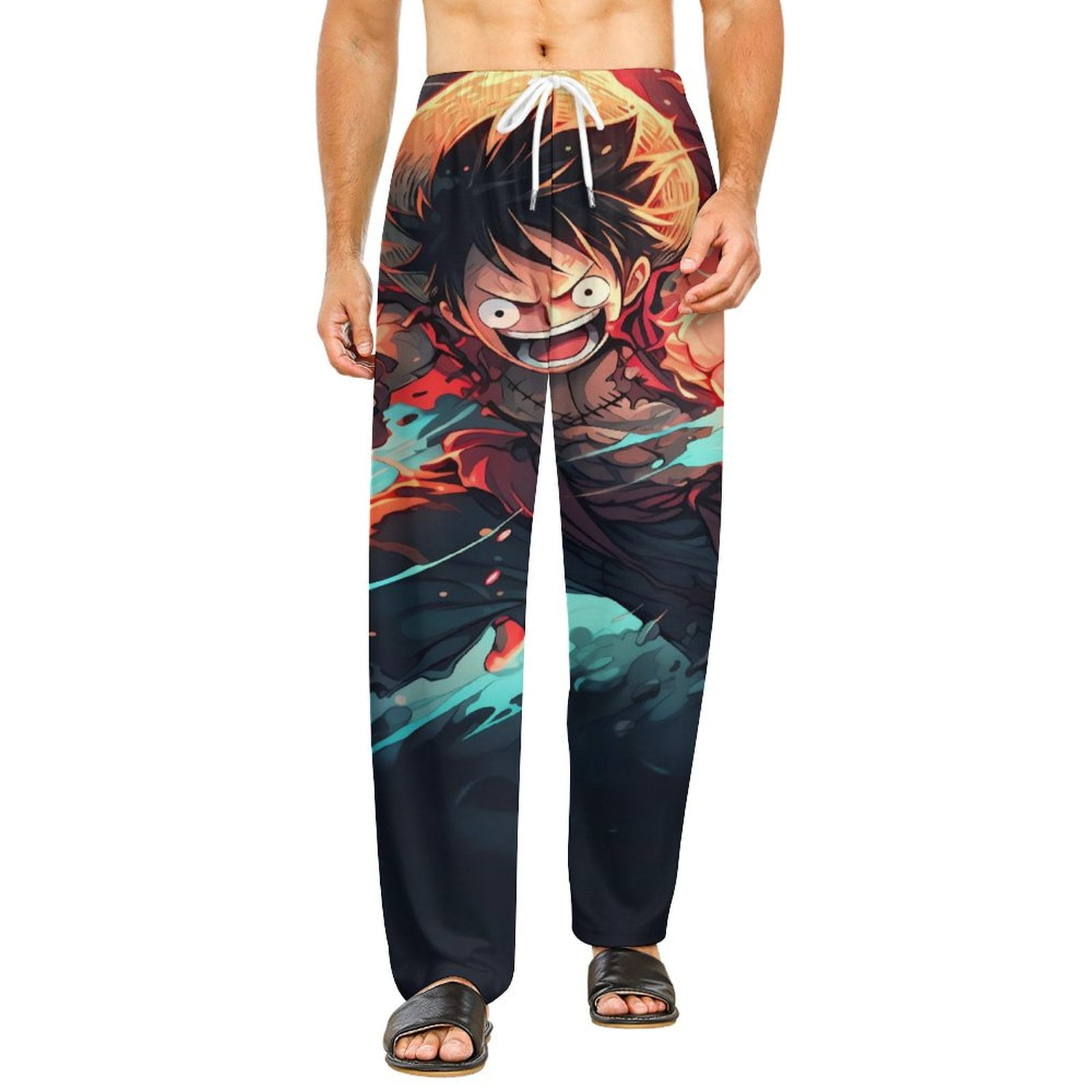 Luffy Pajama Pants for Men Women Funny All Over Print Adult Couple ...