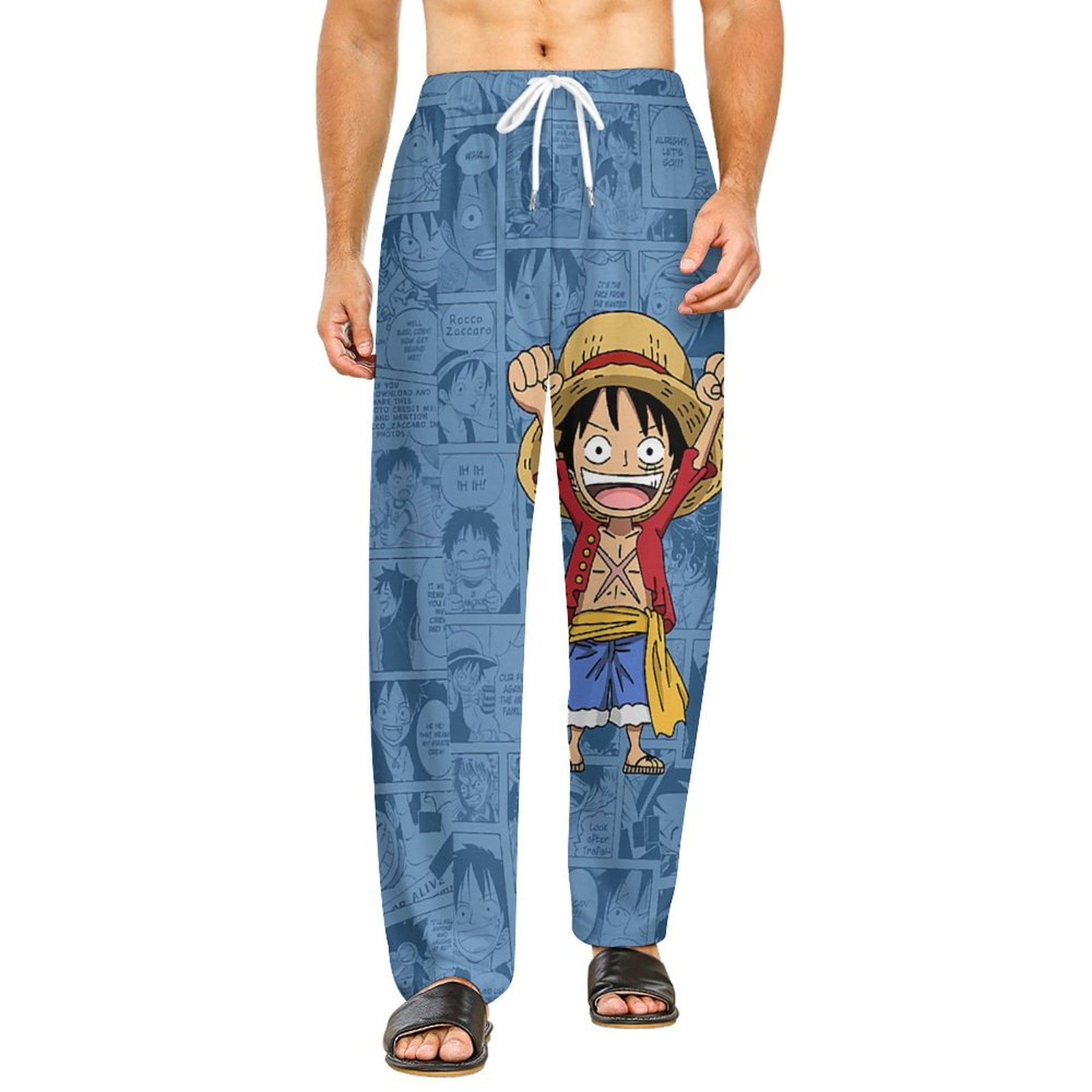 Luffy Pajama Pants for Men Women Funny All Over Print Adult Couple ...