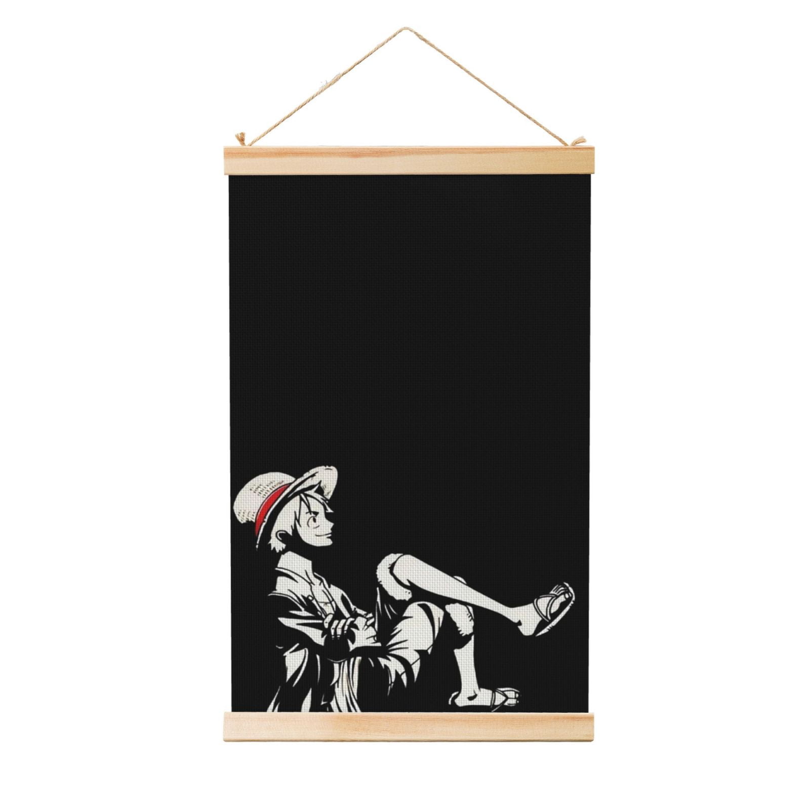 Luffy Posters Wall Hanging Wooden Shaft Poster Wall Art Aesthetic ...
