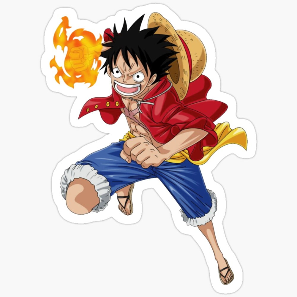 Luffy Sticker Phone Decal Water Bottle Stickers Car Decals, Laptop ...