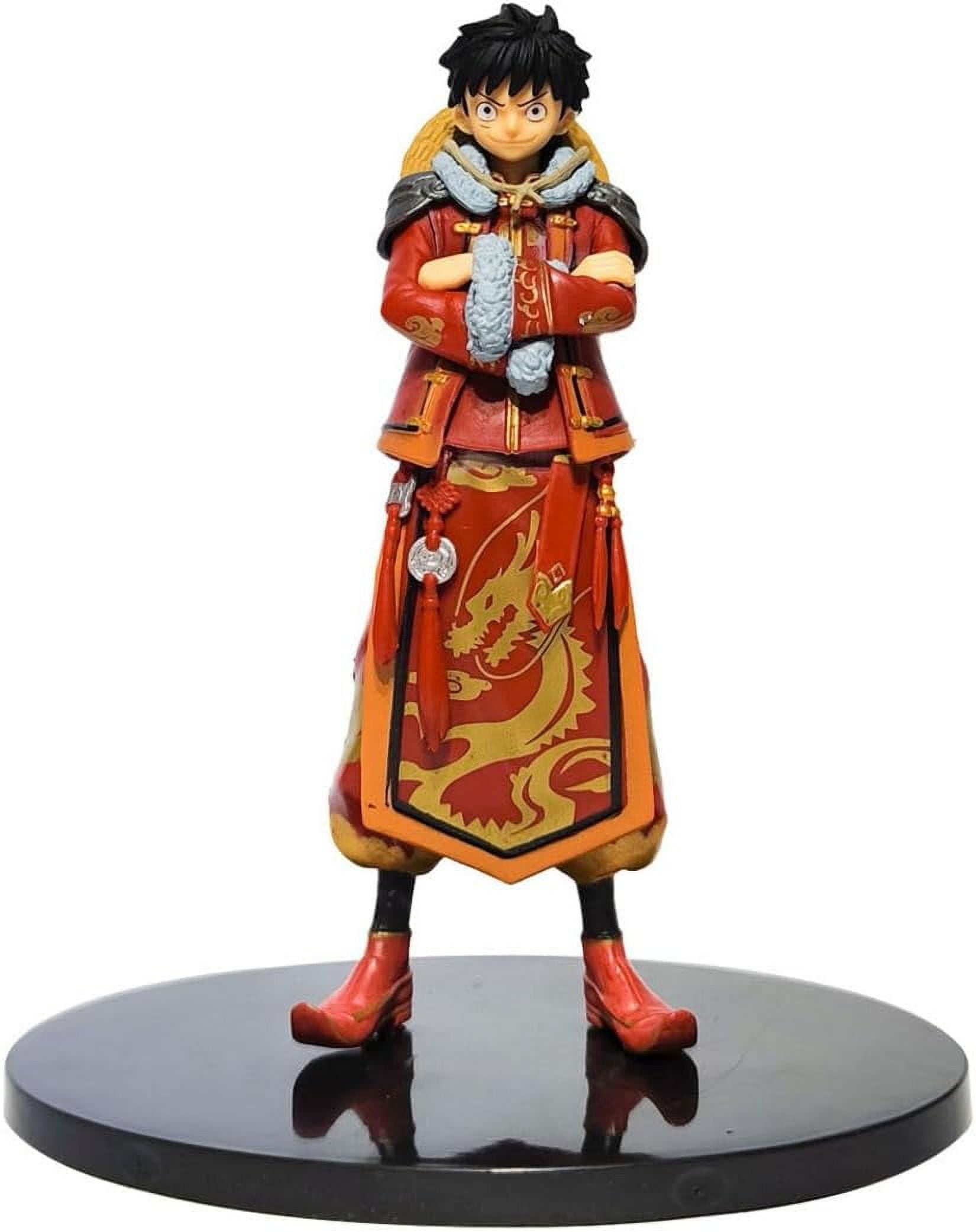 Luffy (Tang Suit Ver) Character Anime Model Statue Toy Action Figures ...