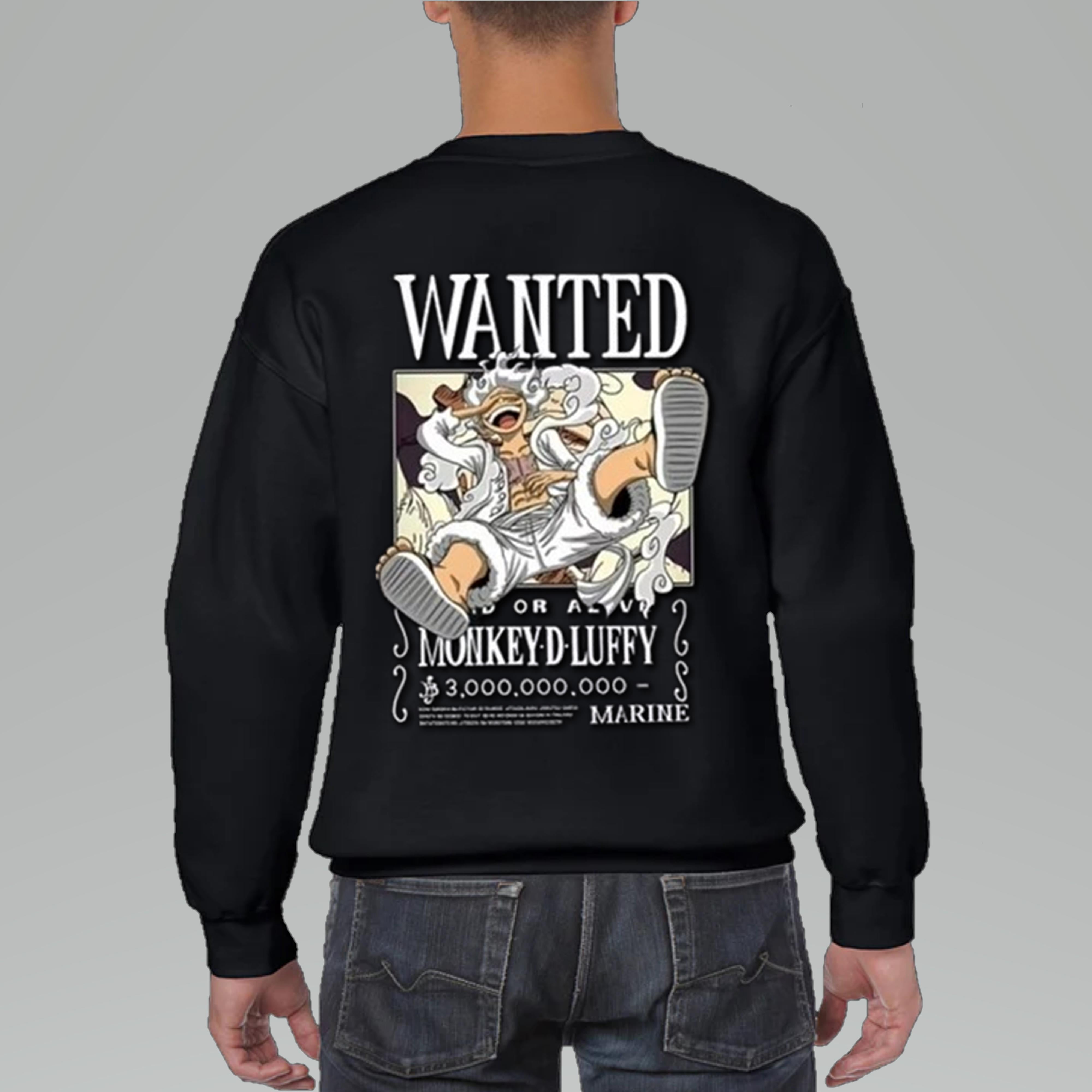 Luffy Wanted Poster Shirt Luffy Gear 5 Sun God Nika Shirt - Walmart.com