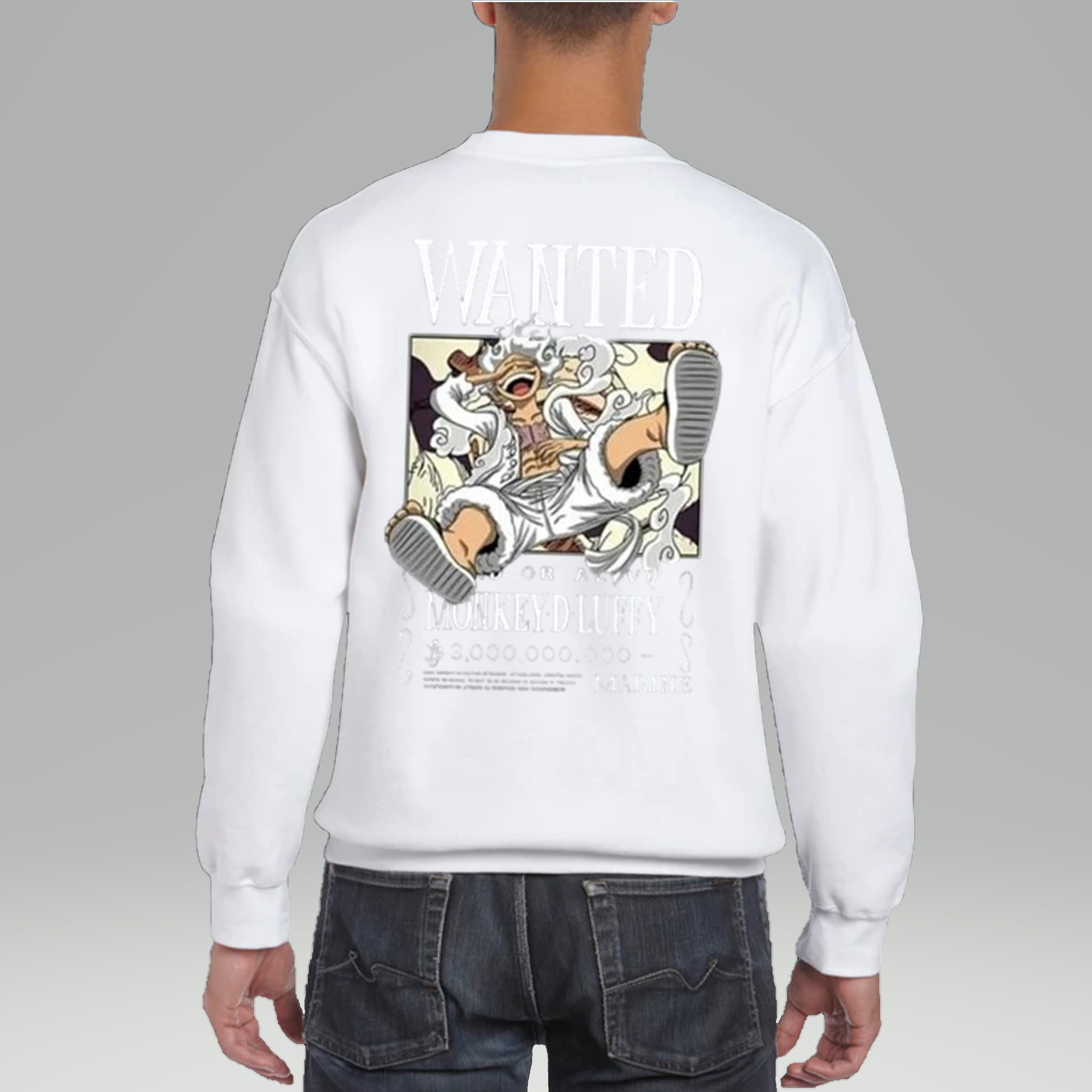Luffy Wanted Poster Shirt Luffy Gear 5 Sun God Nika Shirt - Walmart.com