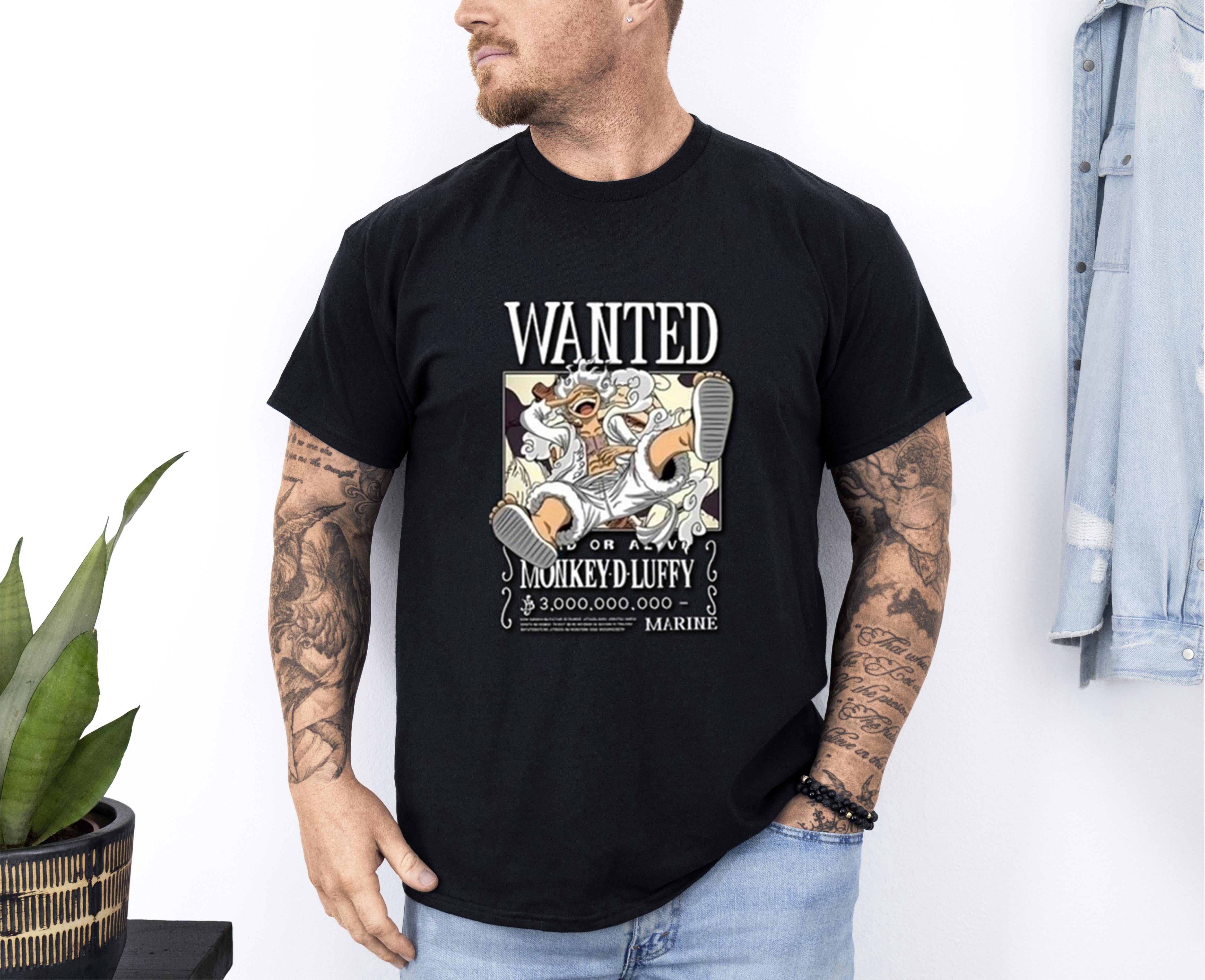 Luffy Wanted Poster Shirt Luffy Gear 5 Sun God Nika Shirt - Walmart.com