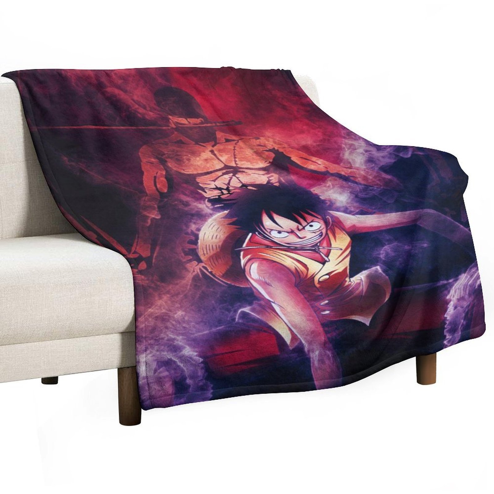 Luffy Zoro One Piece Anime Poster Manga CoolUltra Soft Anime Throw ...