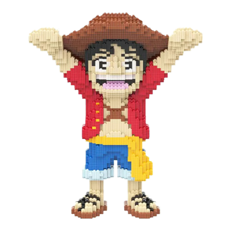 Luffy large set pirate building blocks Straw Hat Pirates building ...