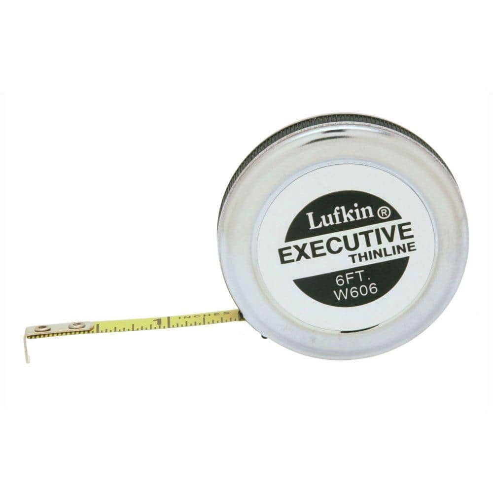 Lufkin 1/4 in. x 6 ft. Executive Thinline Pocket Tape Measure - Walmart.com