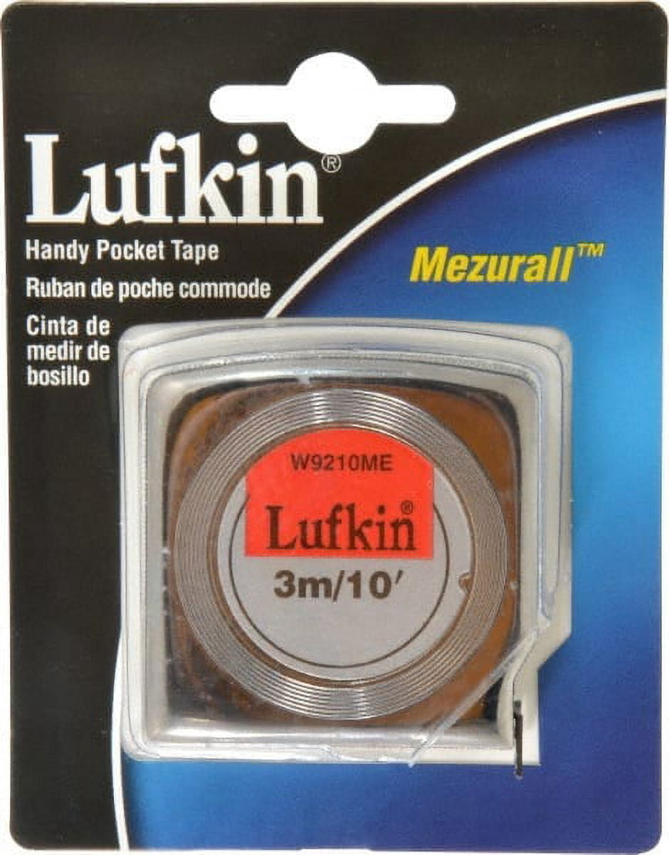 Lufkin 10' x 1/2" Yellow Blade Tape Measure 1/8" & 1mm Graduation, A11 ...